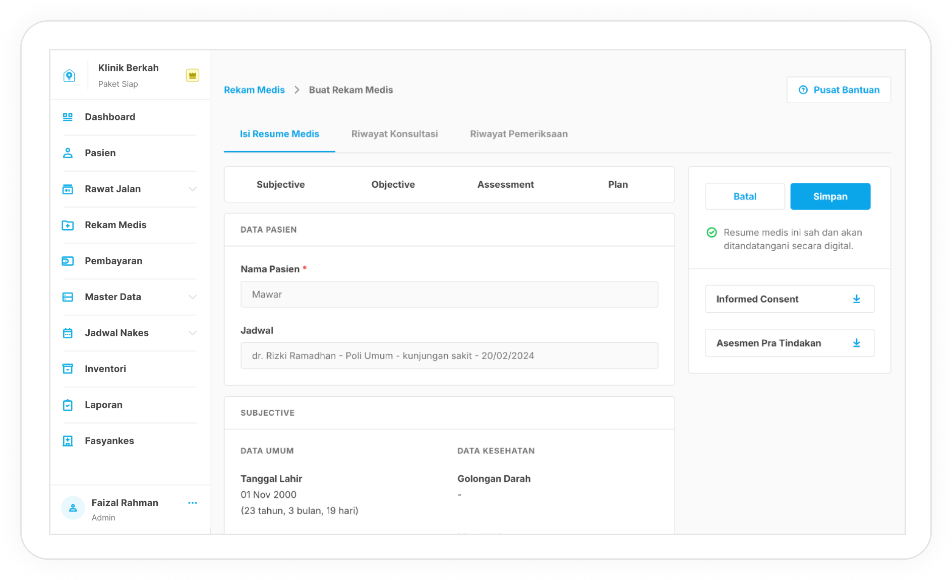 Aplikasi Klinik GRATIS, Lengkap, Mudah, Berbasis Web, serta ...